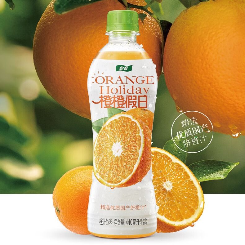怡宝橙橙假日橙汁饮料 440ml/瓶