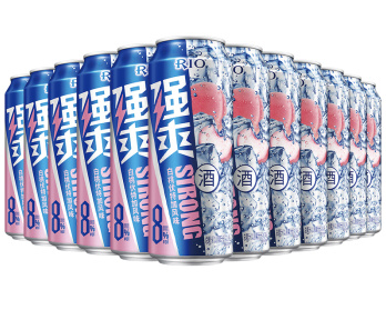 （只送北京）锐澳 强爽白桃500ml*12