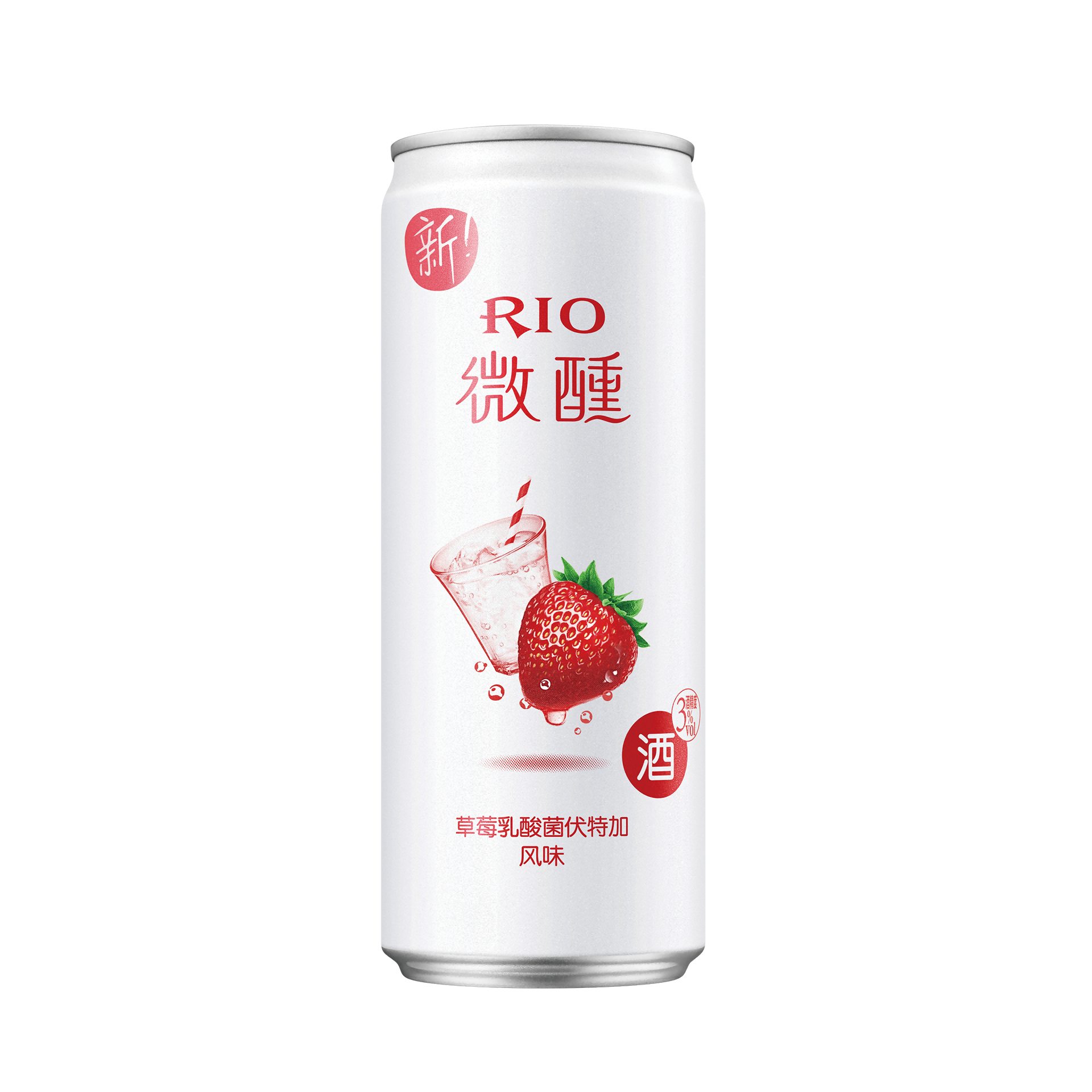 【整箱】RIO锐澳 预调酒 鸡尾酒 微醺3度 330ml*24罐（6种口味*4 草莓乳酸菌/玫瑰荔枝/白桃/乳酸菌/百香果/葡萄）