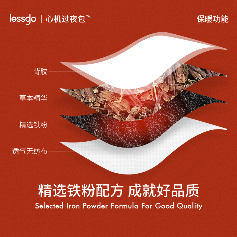 lessg利事多草本热敷暖宝宝10片/包