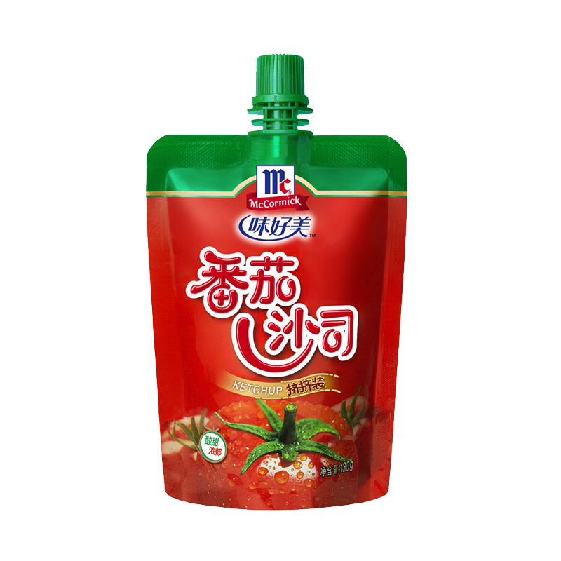 味好美番茄沙司挤挤装130g*24 调味酱番茄酱番茄沙司挤挤装意大利面酱披萨酱优质原料