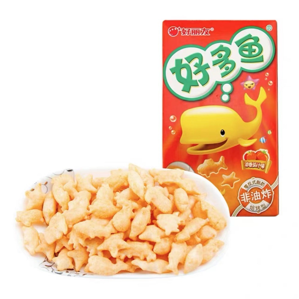 好丽友（ORION）好多鱼（新老包装随机发货） 33g浓香茄汁味单盒