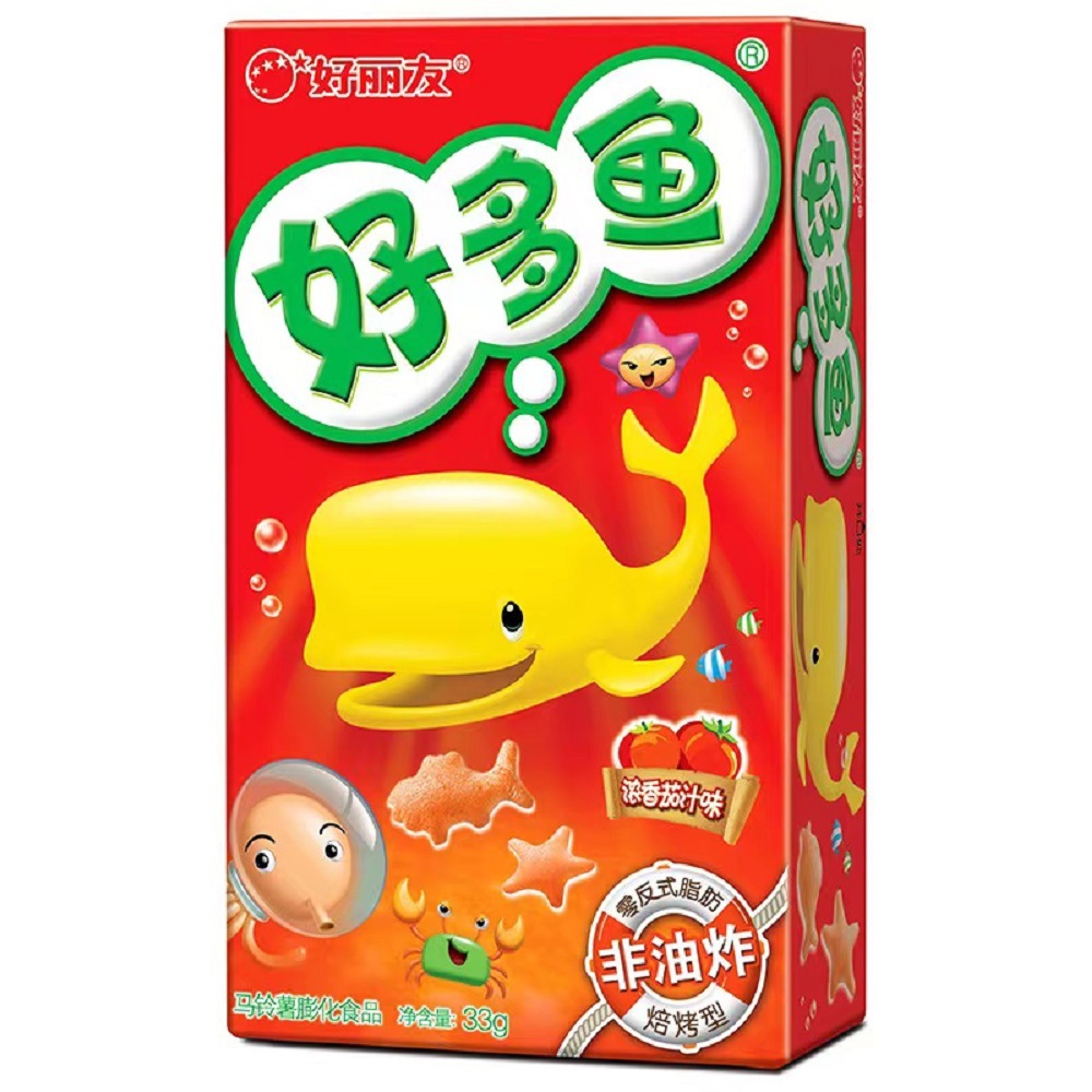 好丽友（ORION）好多鱼（新老包装随机发货） 33g浓香茄汁味单盒
