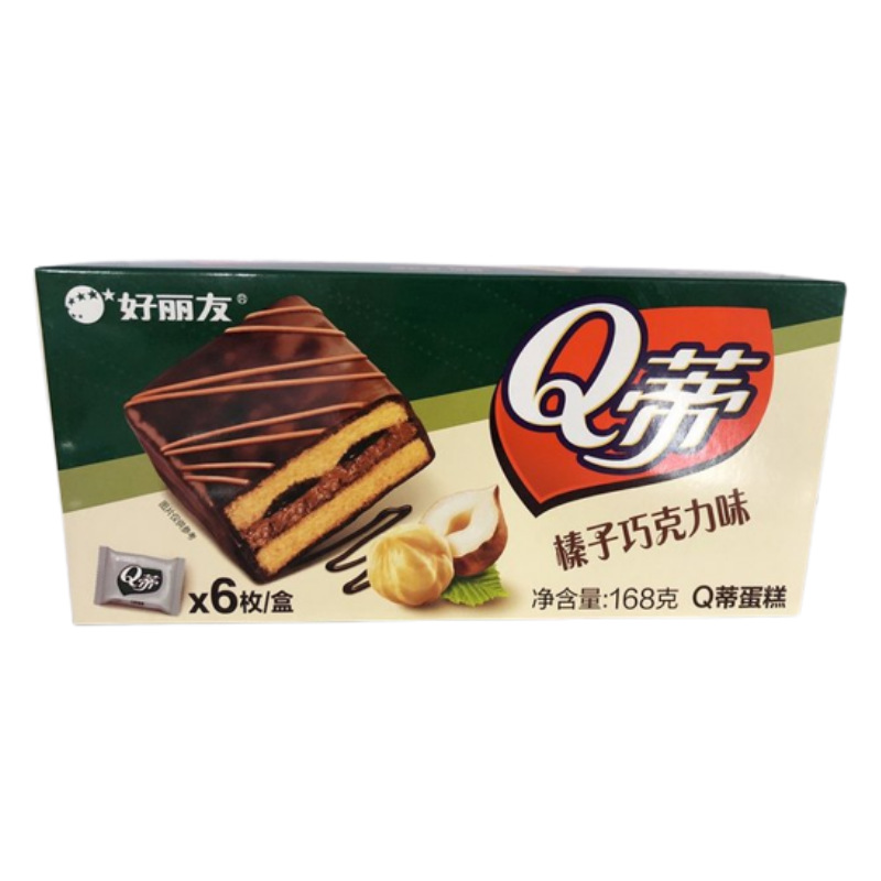 好丽友Q蒂榛子巧克力蛋糕168g