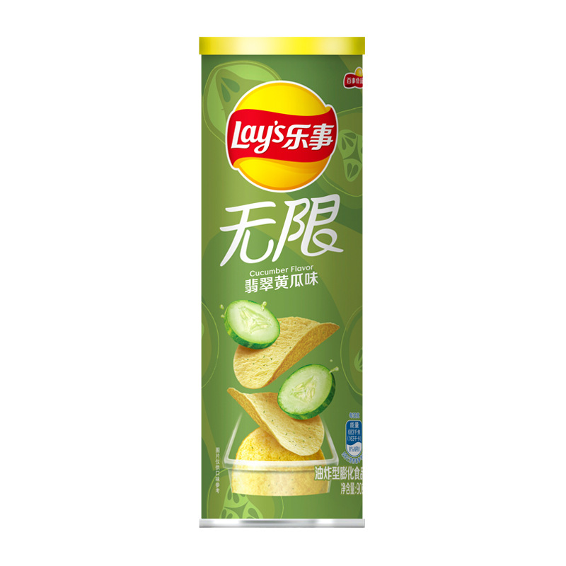 Lay’s/乐事无限薯片90g翡翠黄瓜味单罐