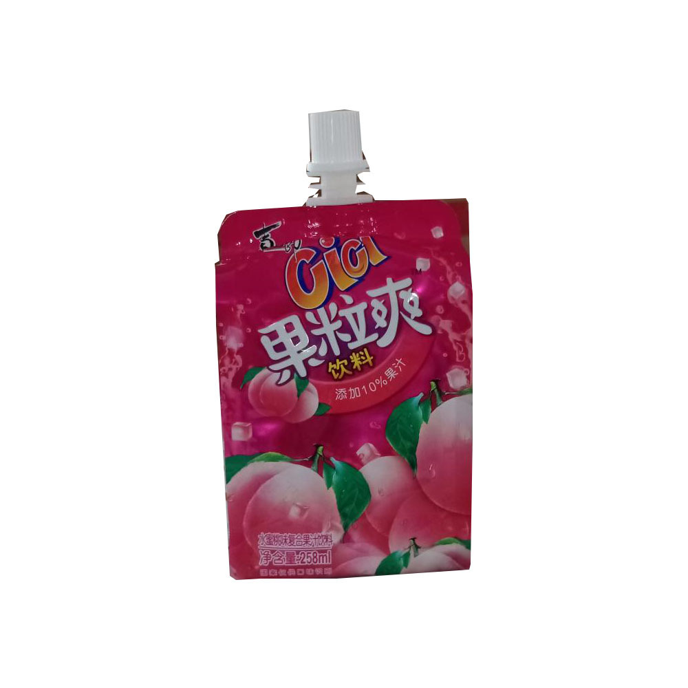 喜之郎果粒爽水蜜桃果汁饮料258ml