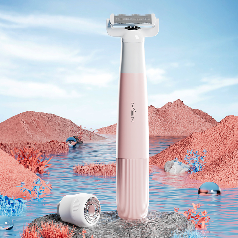 美森（MSN）T1女士电动剃毛器 私处脱毛器 腿毛腋毛刮毛器剃刮毛刀 家用脱毛仪 送女友生日礼物 充电款