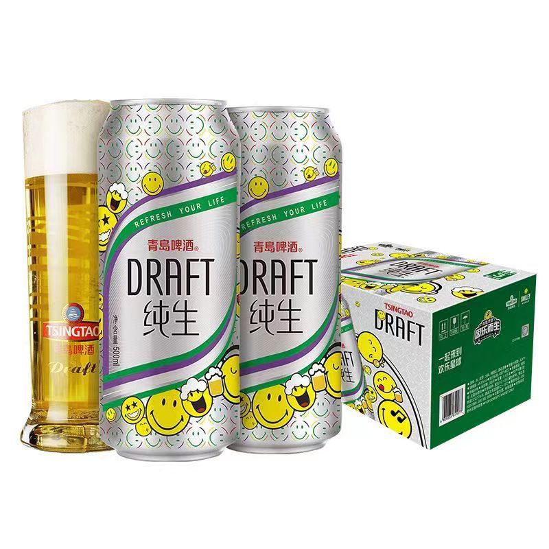 青岛啤酒 8度纯生500ml*12【青岛产地】