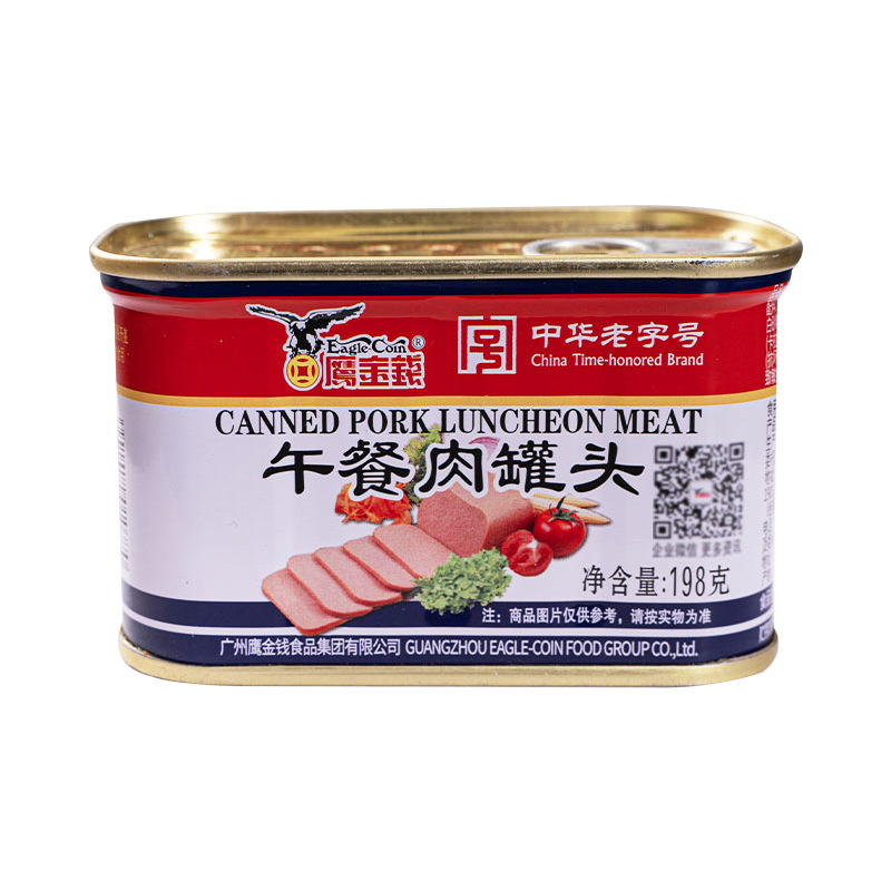 Eagle Coin/鹰金钱午餐肉罐头198g原味单罐