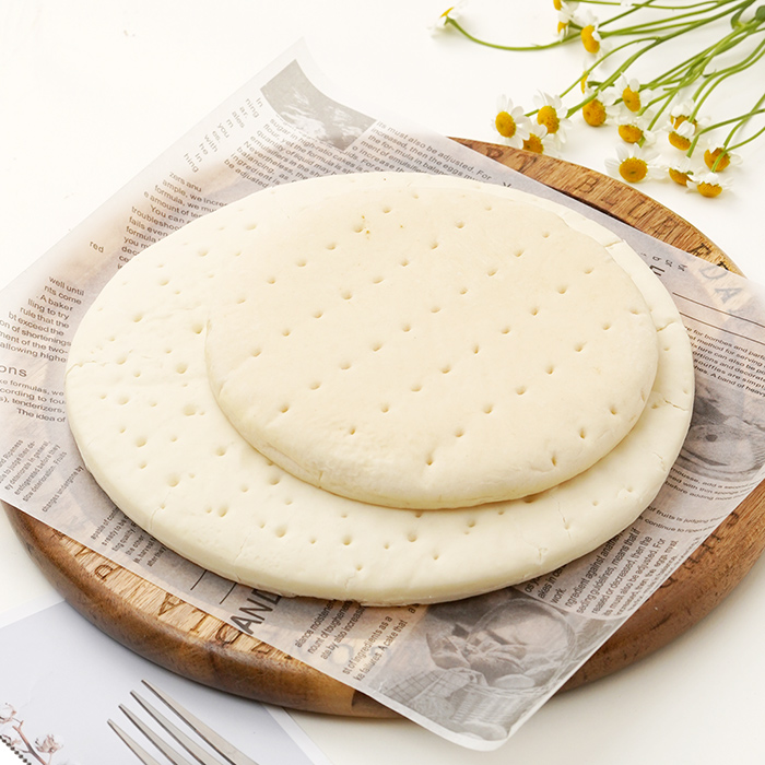 展艺披萨饼底6寸60gx3片胚面饼皮半成品加热即食套餐家用芝士碎拉丝烘培材料-箱规20