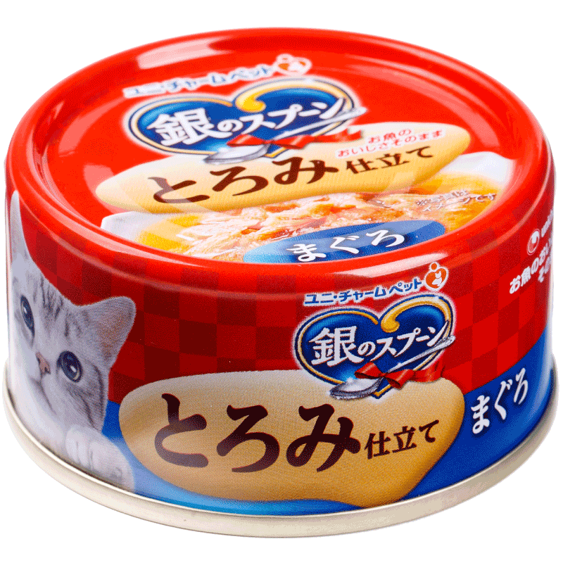 银勺金枪鱼及鲣鱼猫粮罐头70g(48包）