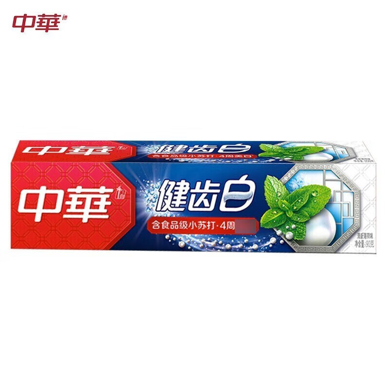 中华健齿白小苏打薄荷牙膏90g