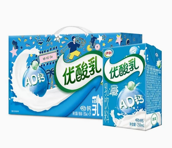 伊利优酸乳AD钙 1*24*250ml整箱