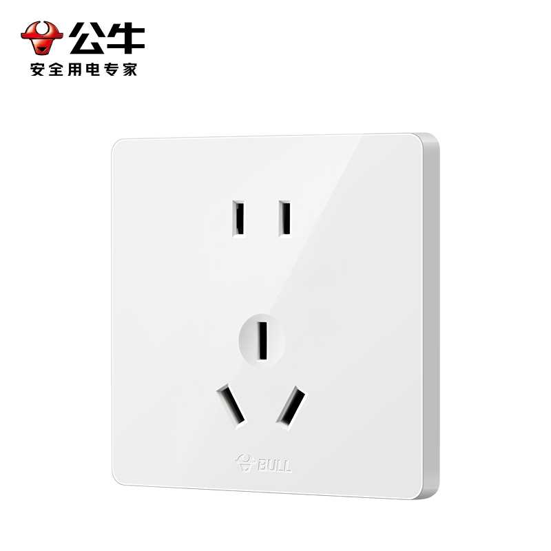 公牛（BULL）开关插座G12系列二孔10A三孔16A空调86型插座面板G12Z227S