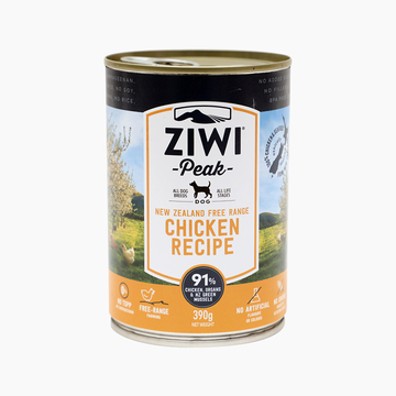 滋益巅峰Ziwi peak 无谷鸡肉主食狗罐头 390g 91%含肉量 新西兰进口