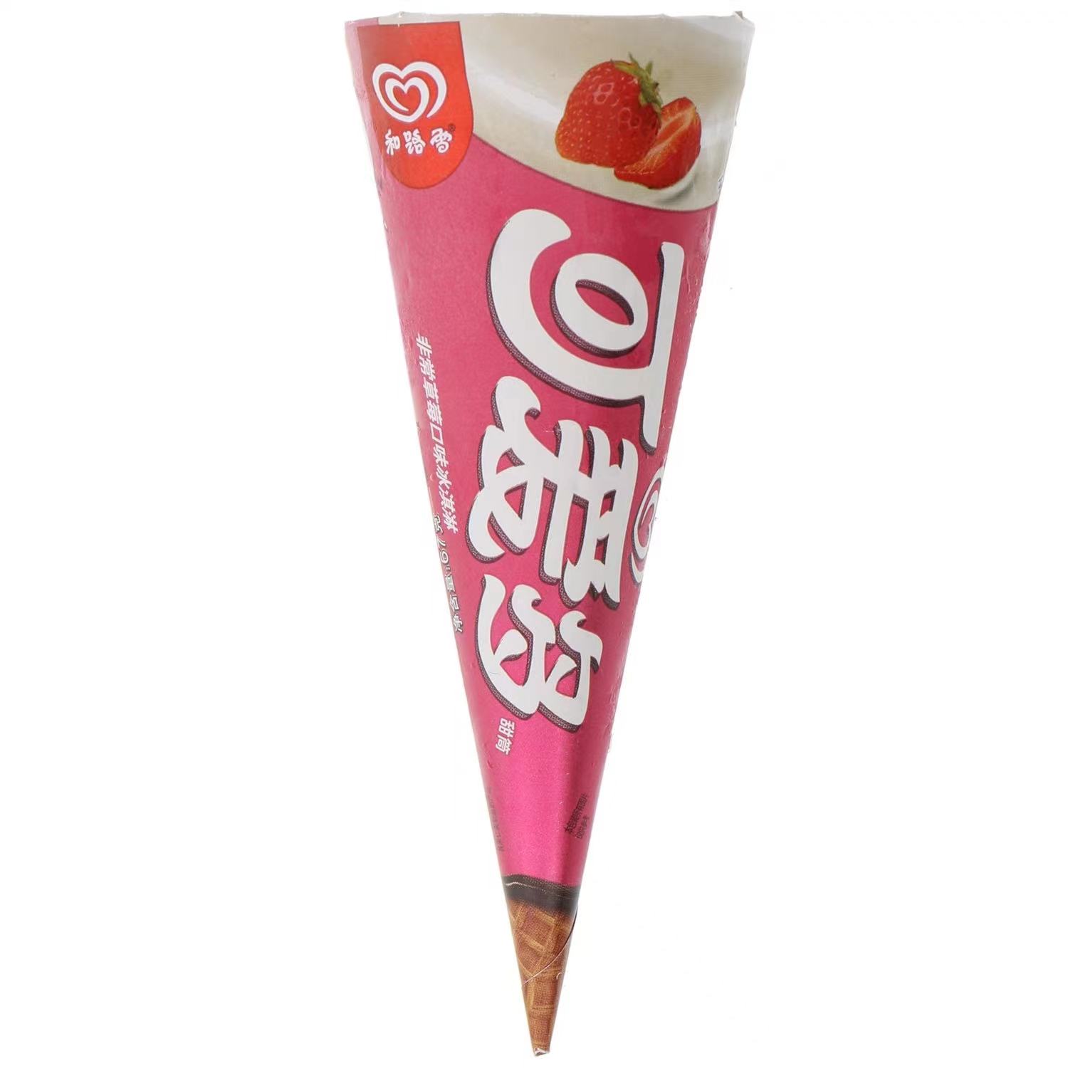 可爱多甜筒 草莓口味冰淇淋单支装 24X110ML (67G)