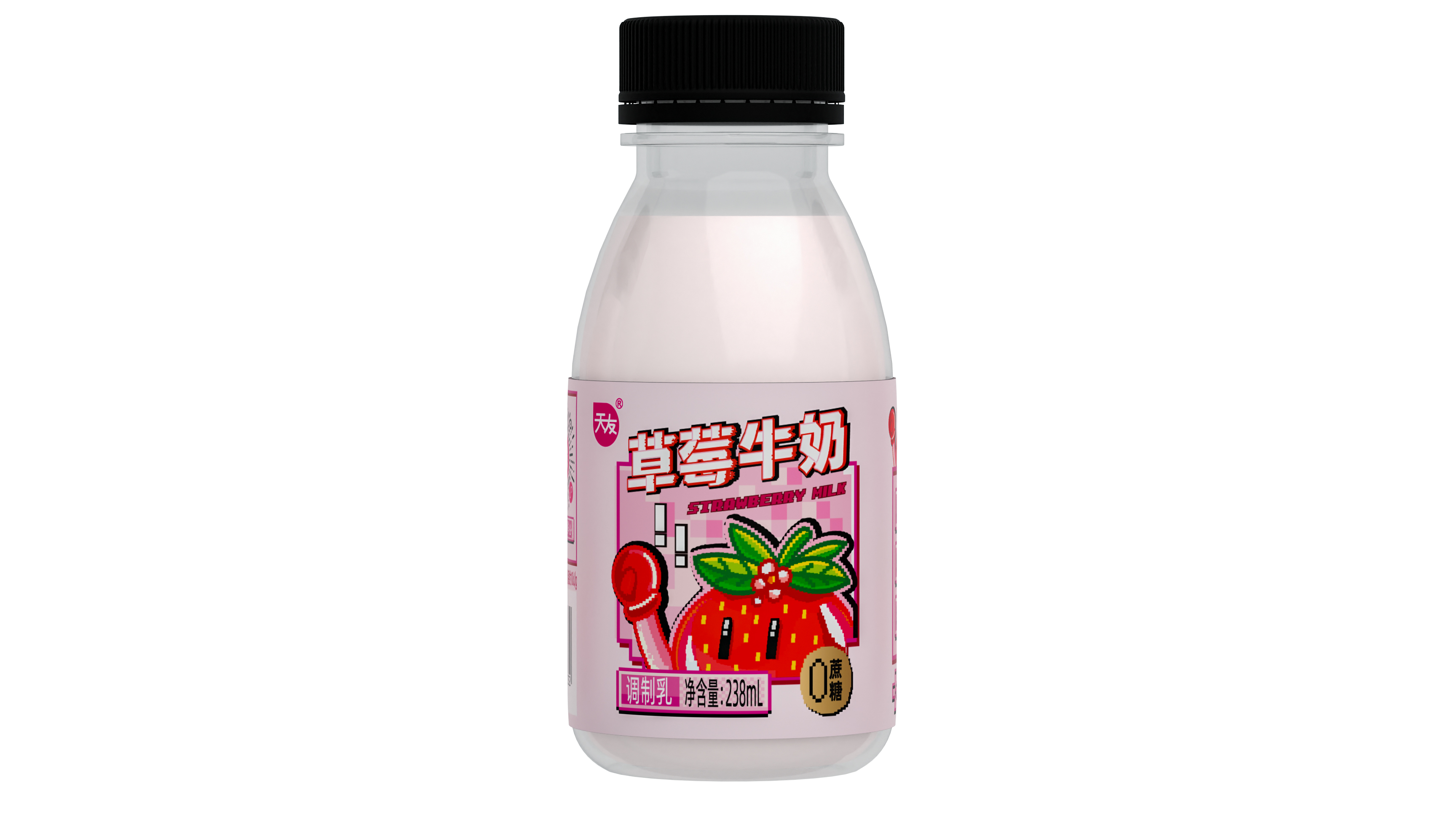 天友草莓牛奶238ml