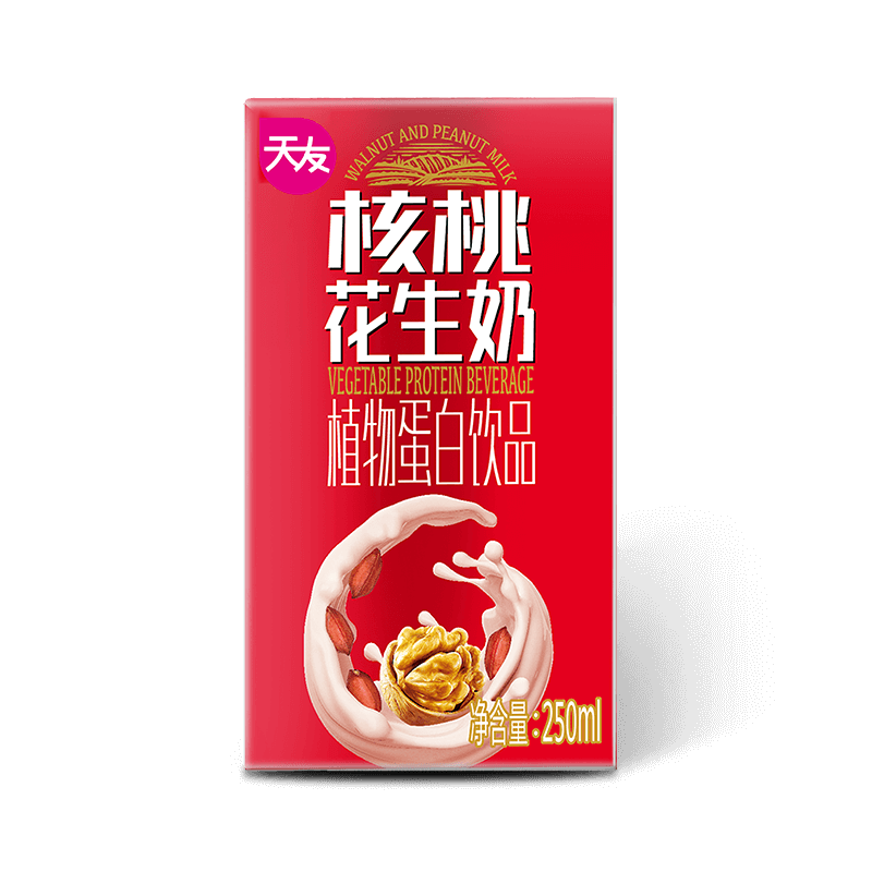 天友核桃花生奶250ml*24
