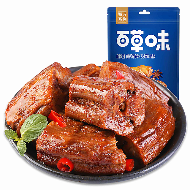 嗦过瘾鸭脖(甜辣味)108g