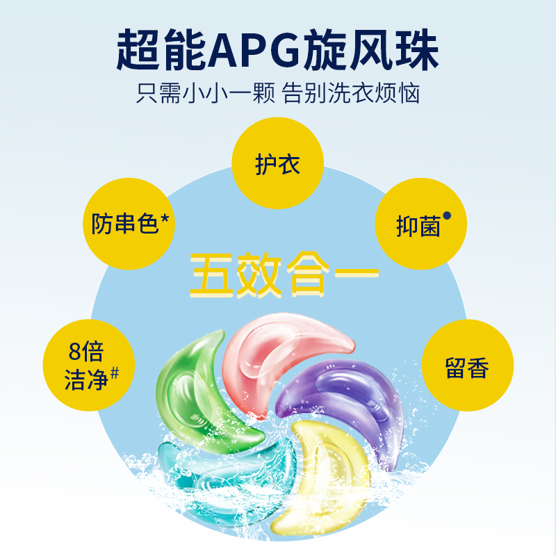 超能APG洗衣凝珠(5腔)200g(20颗)