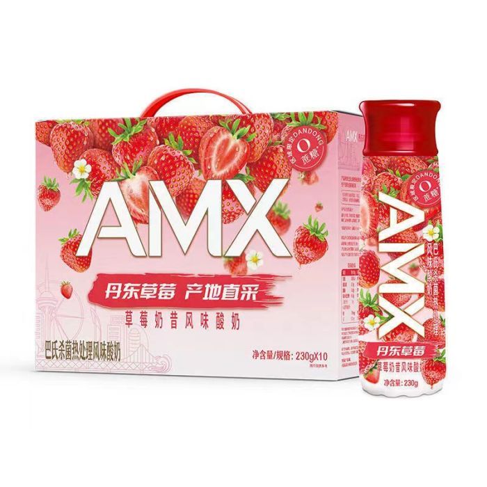 1*10*230g安慕希AMX系列丹东草莓0蔗糖