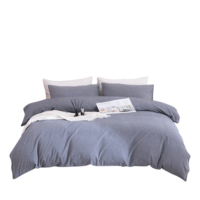 无印良品水洗全棉四件套-休闲人生 MUJI-TJ23-18