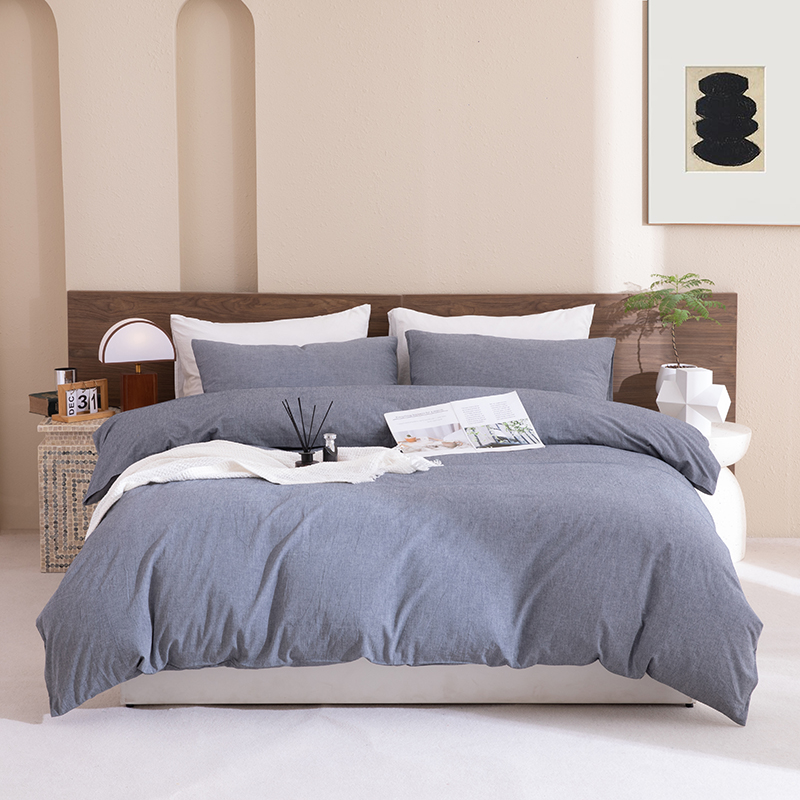 无印良品水洗全棉四件套-休闲人生 MUJI-TJ23-18