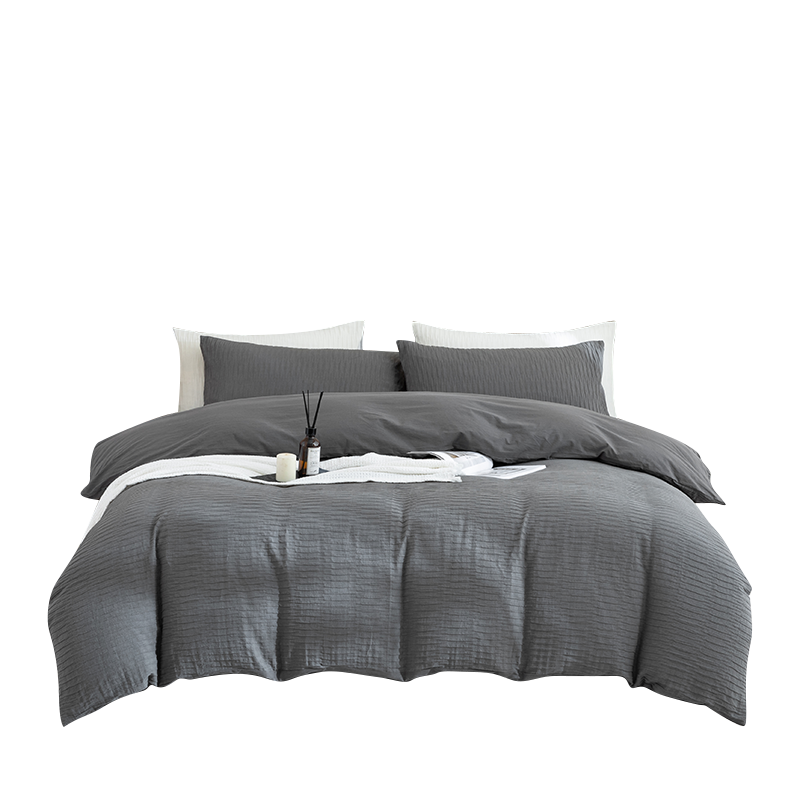 无印良品水洗全棉泡泡纱四件套-色彩旋律 MUJI-TJ23-09