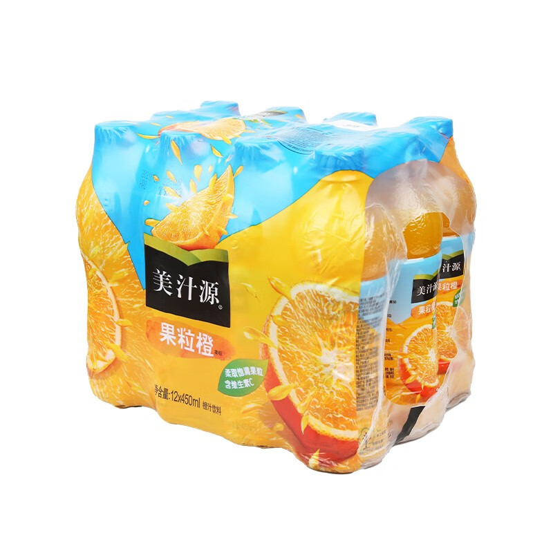 美汁源/果粒橙/PET450ML/*12/全塑包
