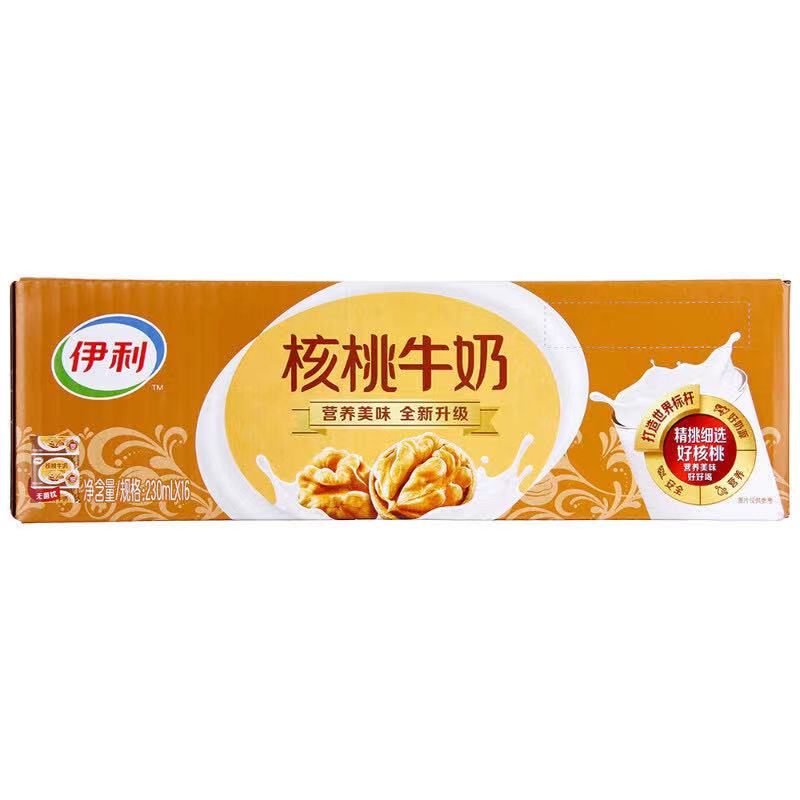 伊利利乐枕核桃奶（扁箱）1*230ml*16袋