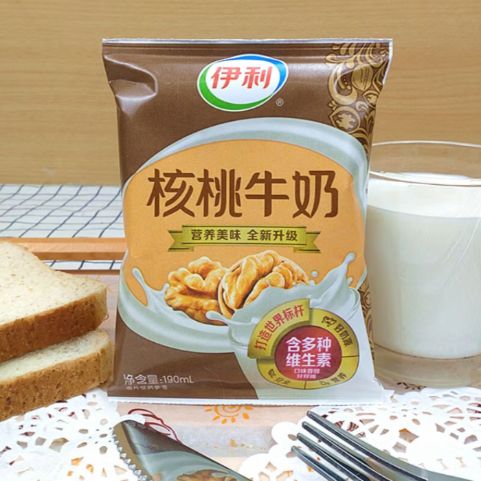 伊利利乐枕核桃奶（扁箱）1*230ml*16袋