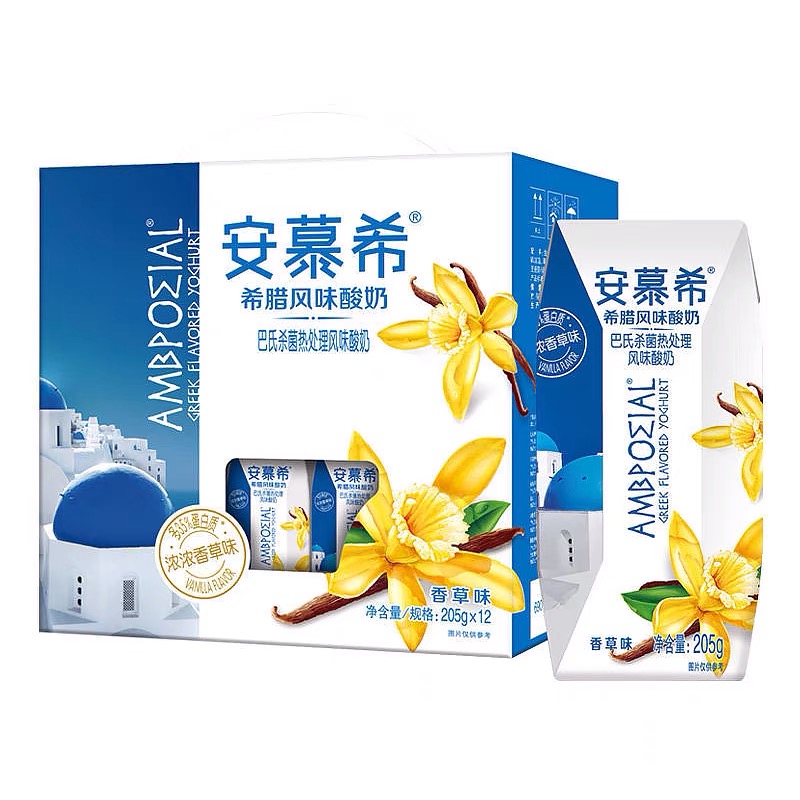 伊利安慕希酸奶(香草味)205g×12