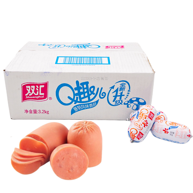 双汇Q趣儿蘑菇风味香肠80g*40支/箱