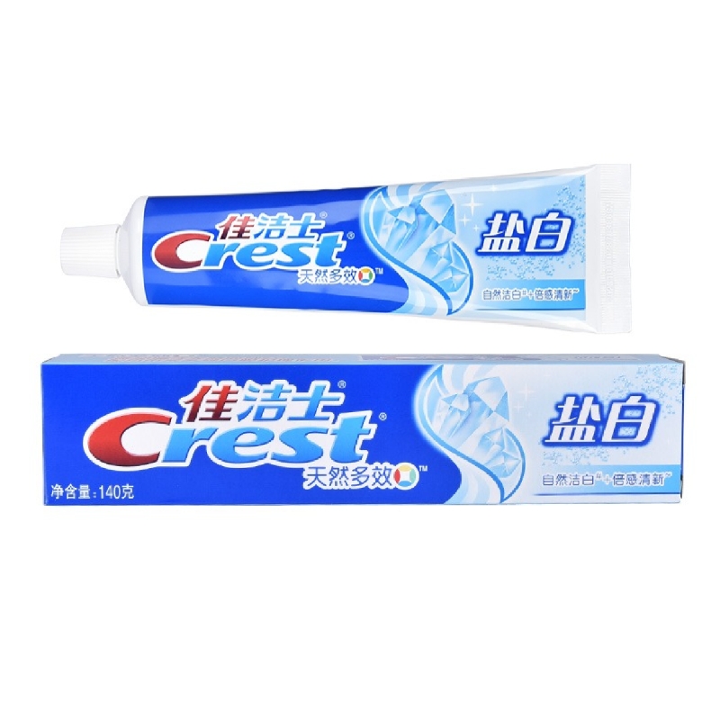 佳洁士 盐白牙膏清凉薄荷香 140g/支