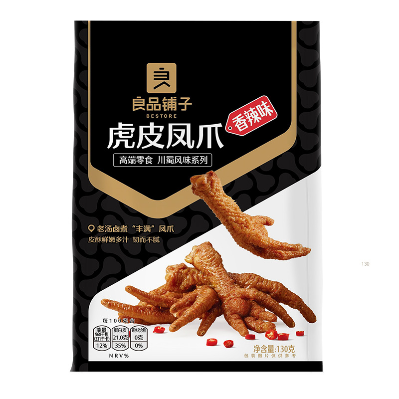 良品铺子 虎皮凤爪香辣味130g/袋-130g*1份
