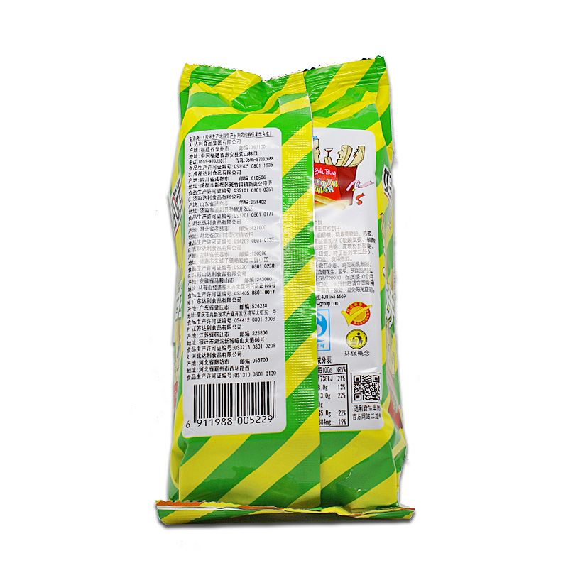 达利园好吃点手指饼熊字饼115g袋装儿童解馋零食