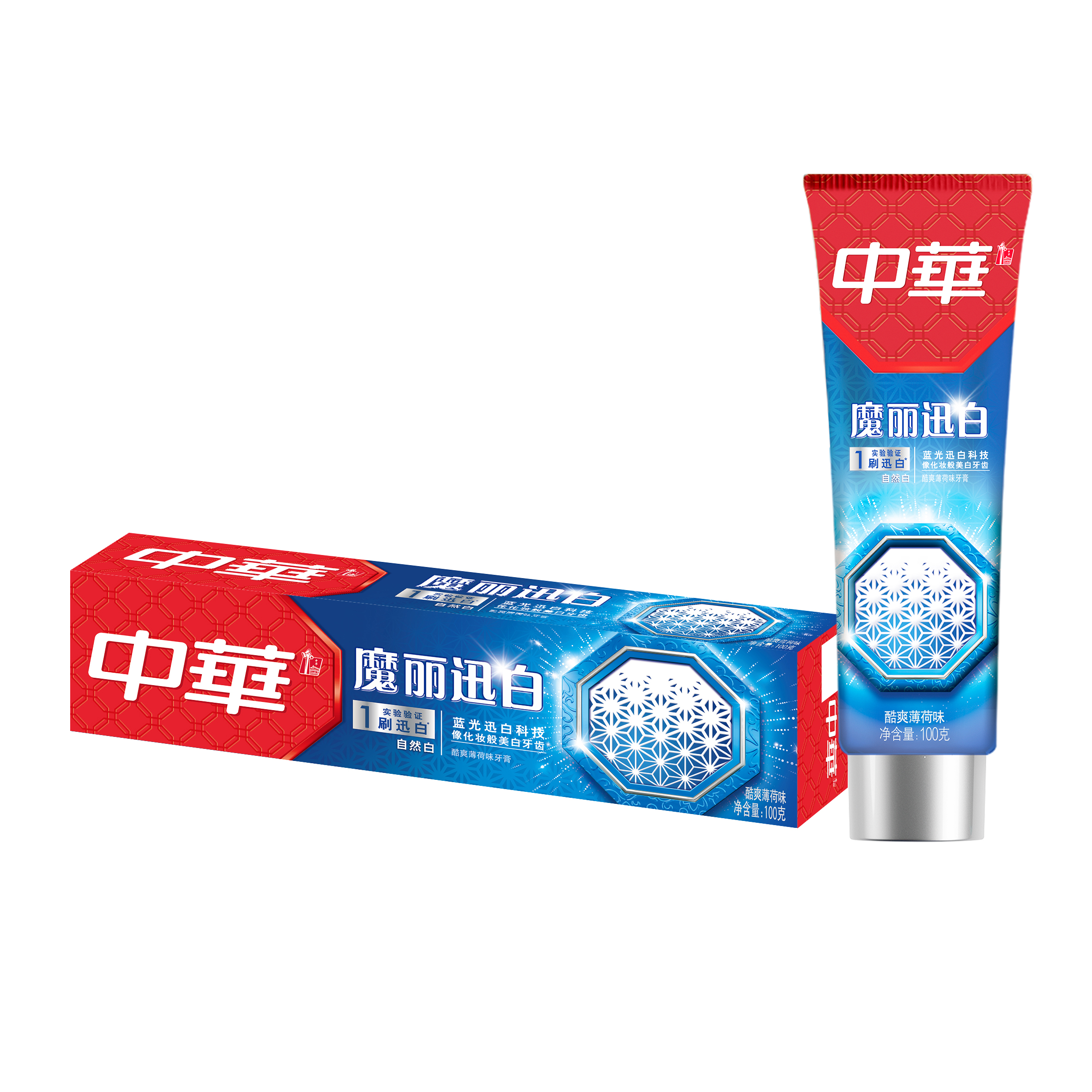 中华魔丽迅白酷爽薄荷味 100G/支