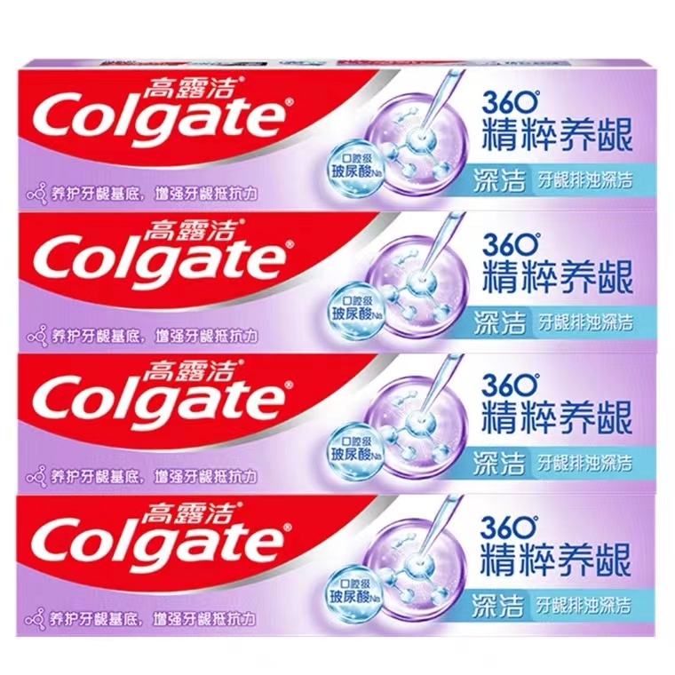 高露洁360°精粹养龈-备长炭深洁牙膏120g