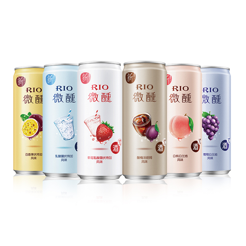 【整箱起订包邮】RIO锐澳330ml-3度鸡尾酒草莓乳酸菌伏特加风味/微醺酸梅汤朗姆风味鸡尾酒