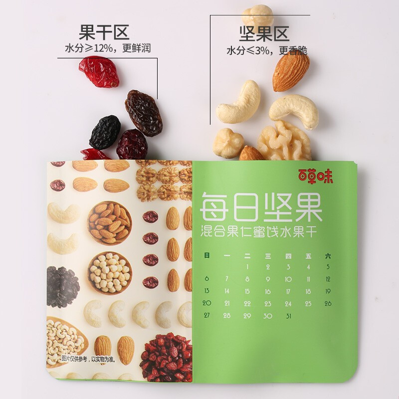 WHJK【百草味】每日坚果50g【箱规120袋】【11月24日到期】
