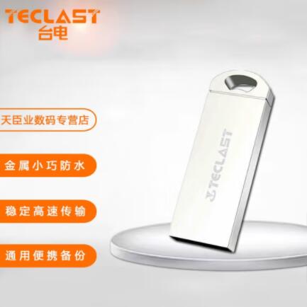 台电台电 U盘USB2.0乐存BNCX系列银色全金属机身激光定制 银色