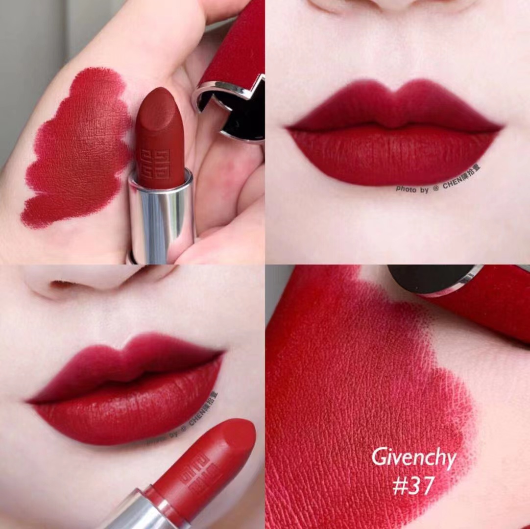 【可选礼盒】GIVENCHY/纪梵希高定香榭红丝绒唇膏3.4g #N37