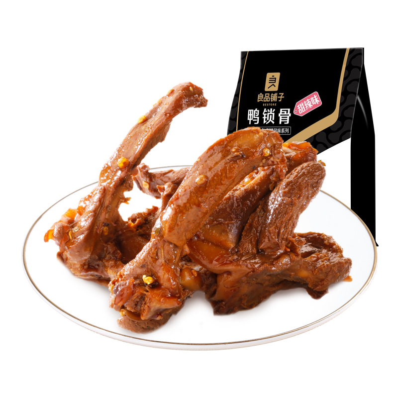 WHJK良品铺子甜辣味鸭锁骨200g
