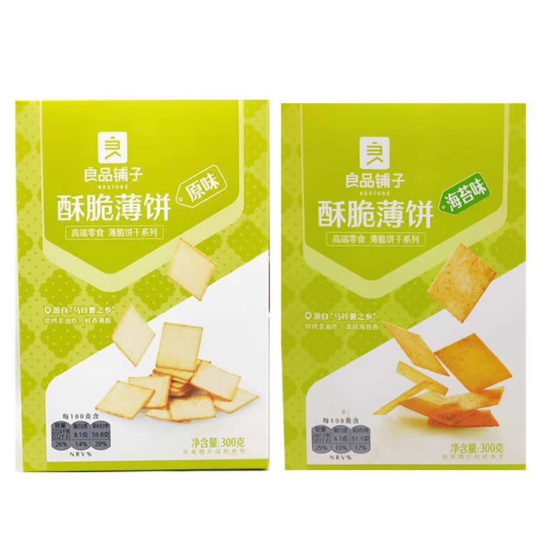 WHJK良品铺子酥脆薄饼300g