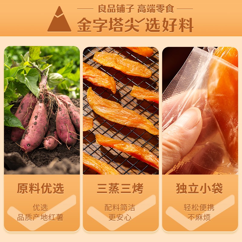WHJK良品铺子香甜红薯干150g