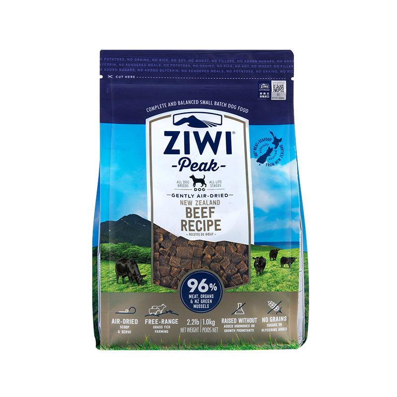ZIWI滋益巅峰-风干新西兰牛肉配方犬粮-牛肉-1kg