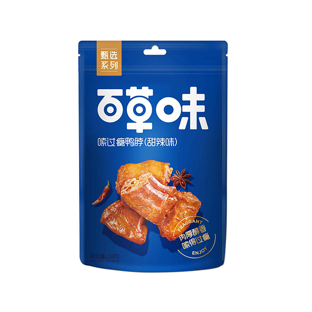 WHJK百草味嗦过瘾鸭脖108克