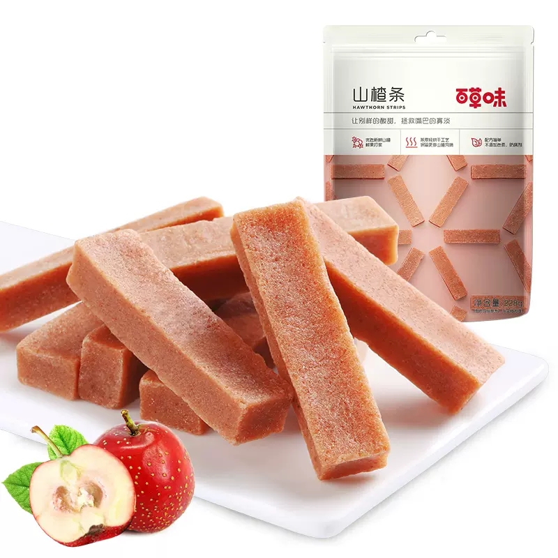 WHJK【百草味】山楂条-120g*10袋