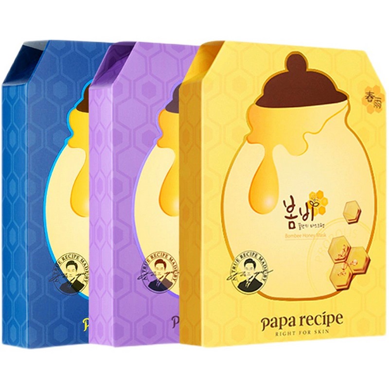 【单片带中标】韩国Papa recipe 春雨蜜罐蜂胶面膜（25g*6片）