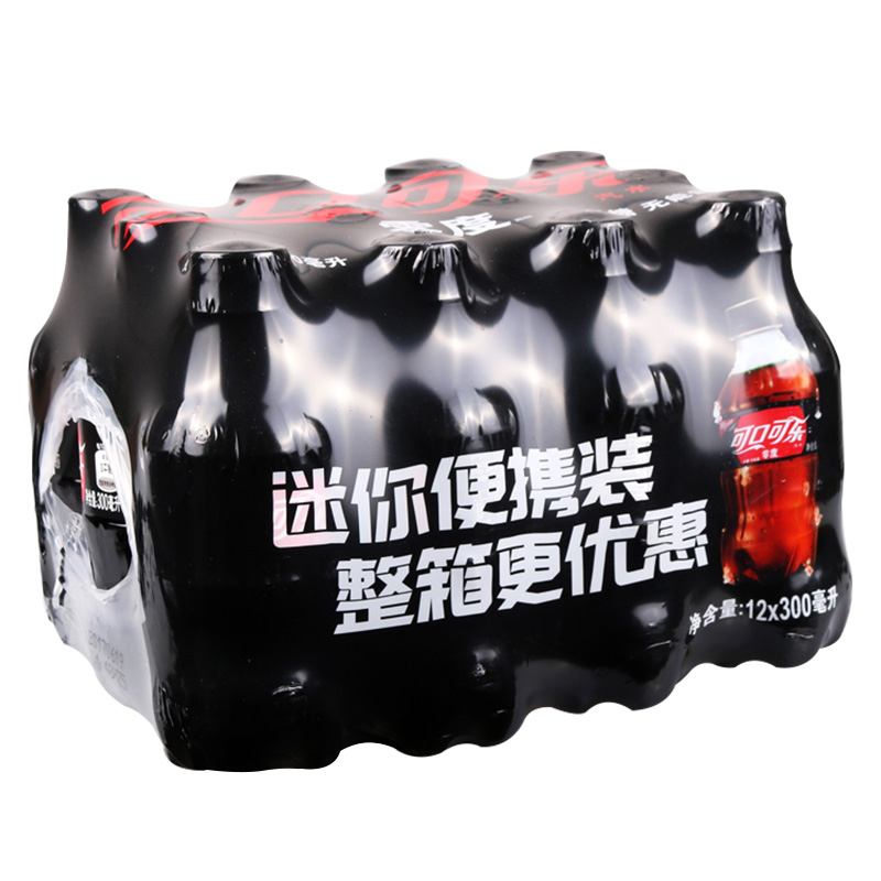 零度无糖可口可乐300ml*12瓶迷你便携小瓶装碳酸汽水饮料